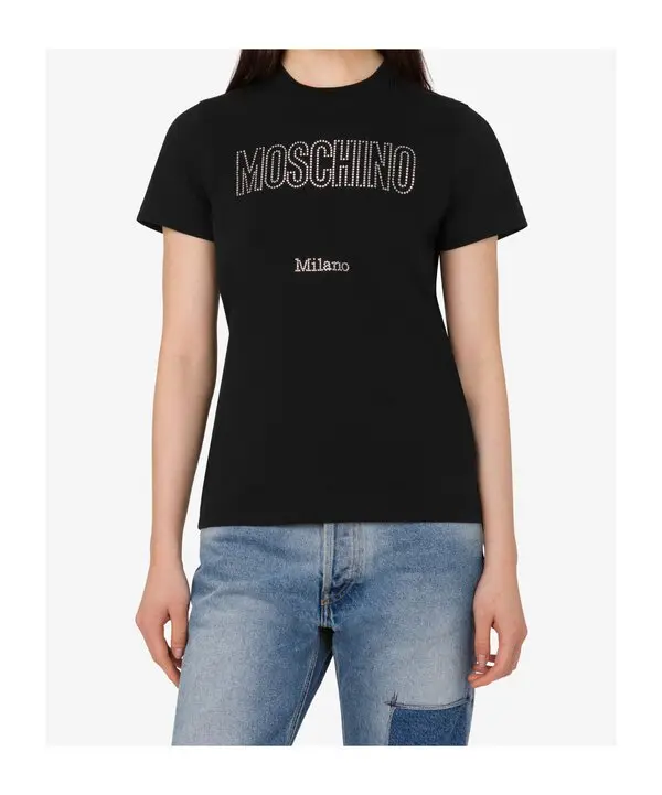 Moschino Embellished Cotton T-shirt