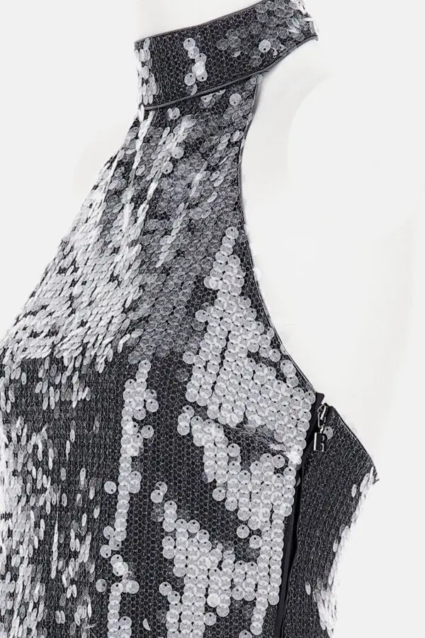 ROTATE BY BIRGER CHRISTENSEN Sequinned Halterneck Top - No