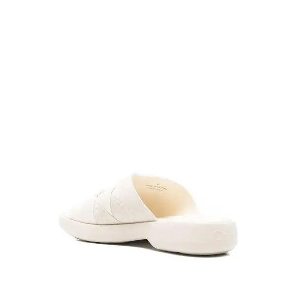Chloé Open-toe Flat Sandals With Logo Detailing