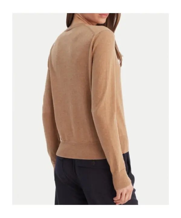 Polo Ralph Lauren Embroidered Crewneck Cardigan - Brown