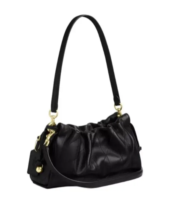 COACH Logo Quilted Leather Shoulder Bag