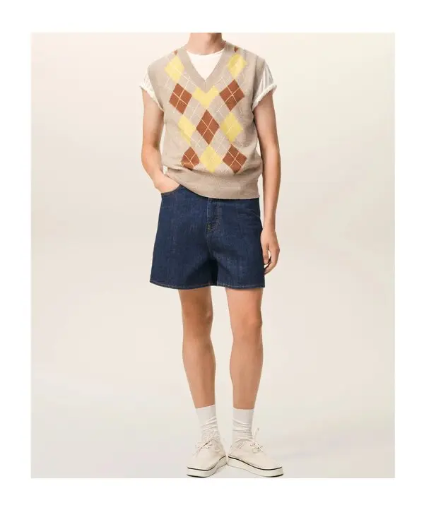 Ami Heritage Label Denim Shorts