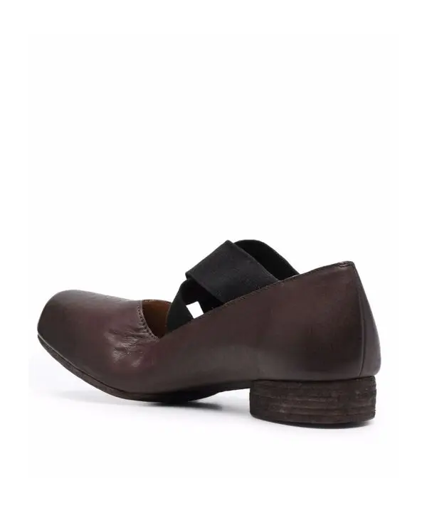 UMA WANG Square-toed Ballet Flats - Black