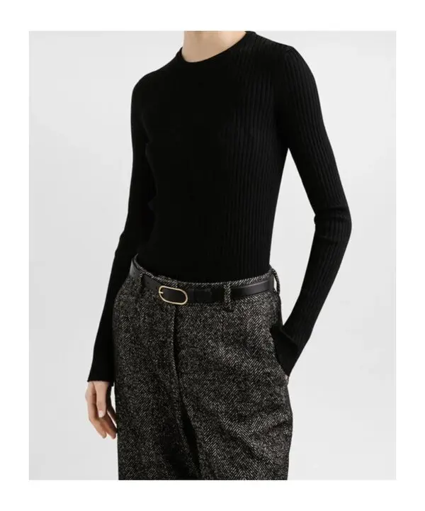 Dolce & Gabbana Ribbed Long Sleeve Sweater