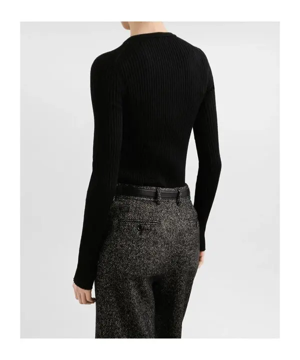 Dolce & Gabbana Ribbed Long Sleeve Sweater