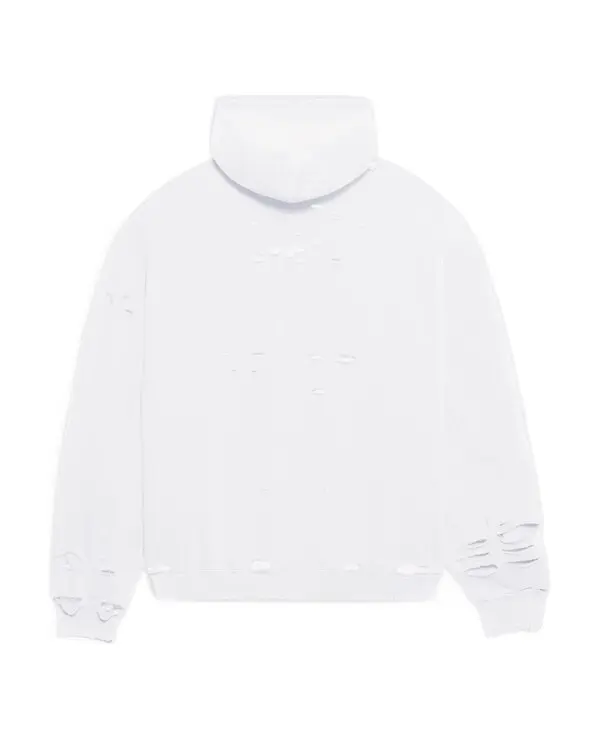 Balenciaga Destroyed Medium Heavy Grabbed Velvet Hoodie