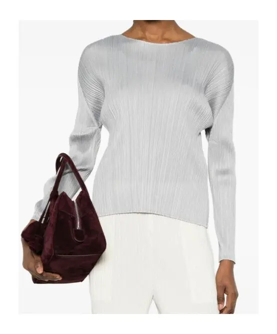 PLEATS PLEASE BY ISSEY MIYAKE Long Sleeve Pleated Top