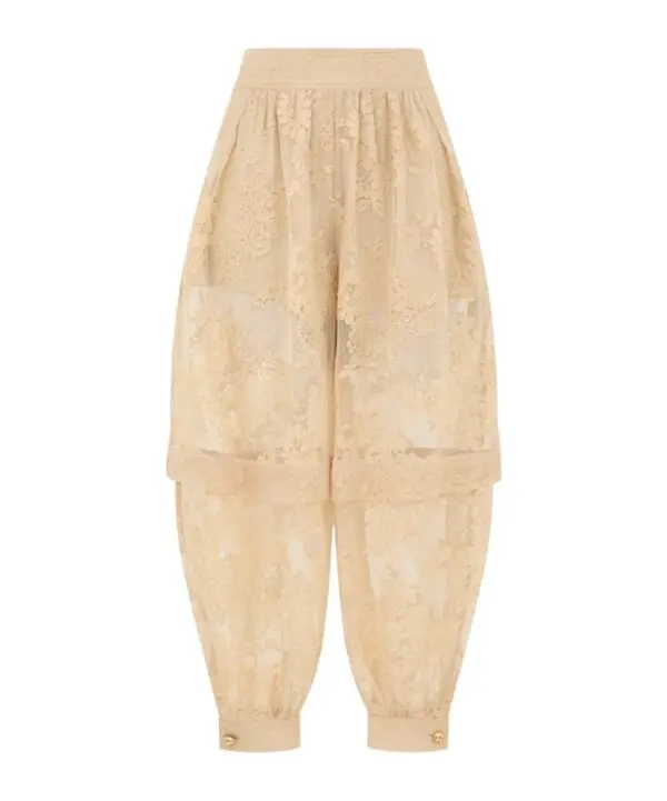 Zimmermann Hypnotic Lace Harem Pants - Cream