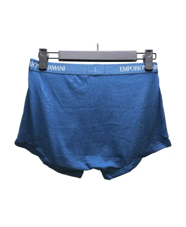 Emporio Armani Logo Waist Panties - Blue