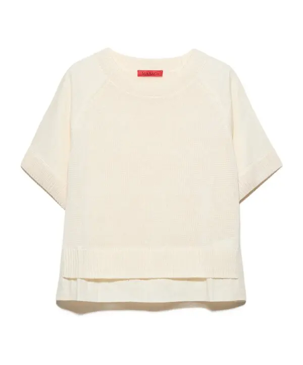 MAXCO. Max&co. Linen Blend Knit T-shirt