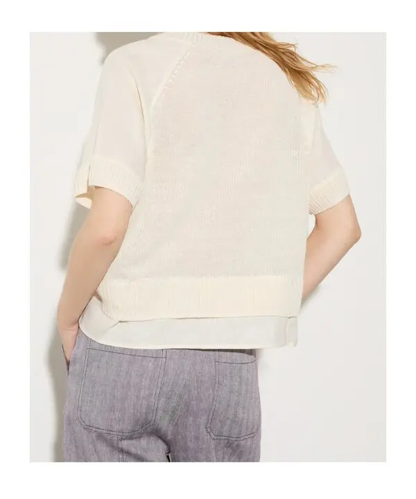 MAXCO. Max&co. Linen Blend Knit T-shirt