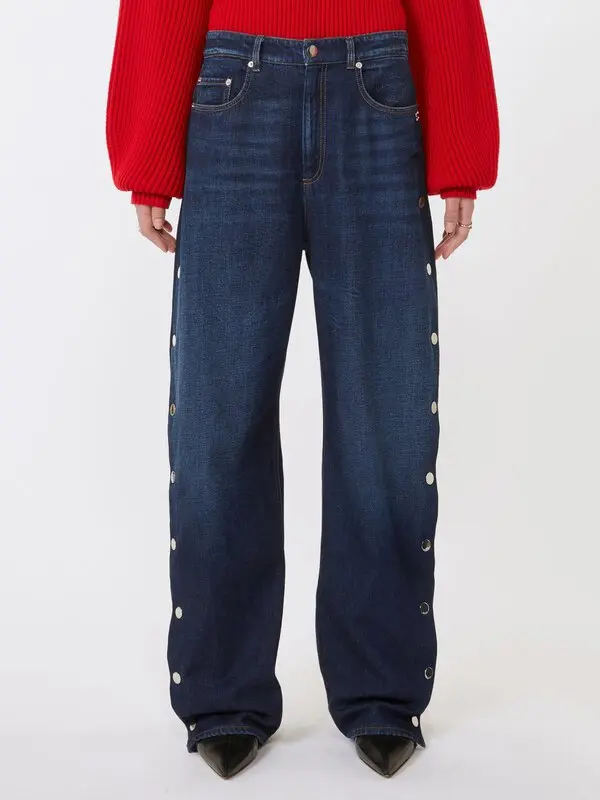 Sportmax Lichene Jeans With Logo Patch