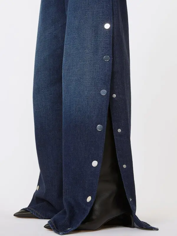 Sportmax Lichene Jeans With Logo Patch