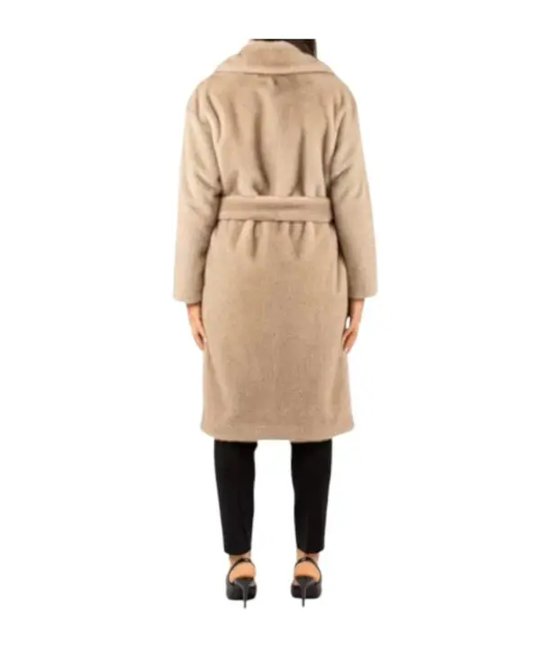 Herno Belted Lapel Collar Coat - Nude