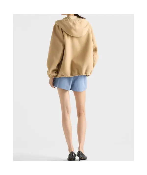 Prada Fleece Zip-up Hoodie