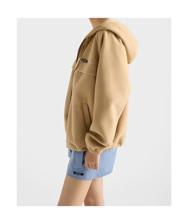 Prada Fleece Zip-up Hoodie