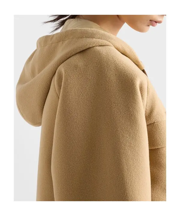 Prada Fleece Zip-up Hoodie