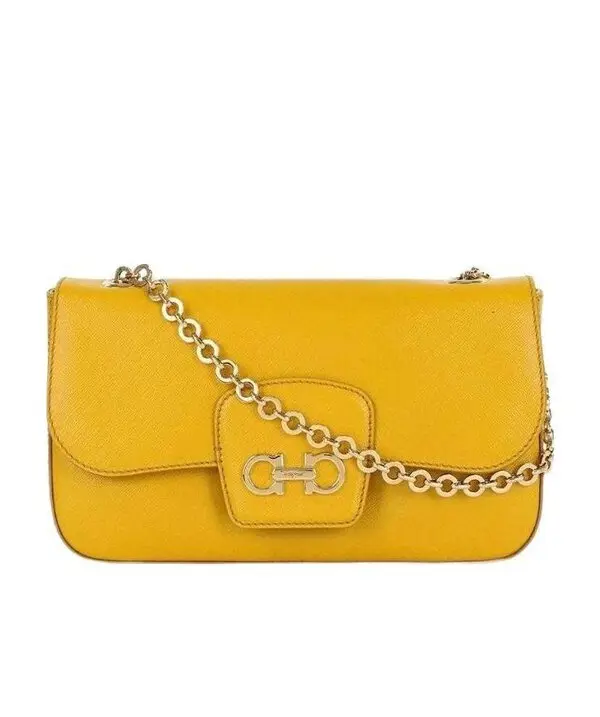 FERRAGAMO Gancini Logo Shoulder Bag