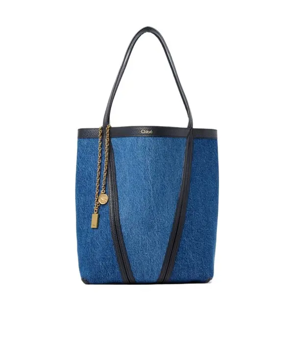 Chloé Double-handled Tote Bag - Ash Blue