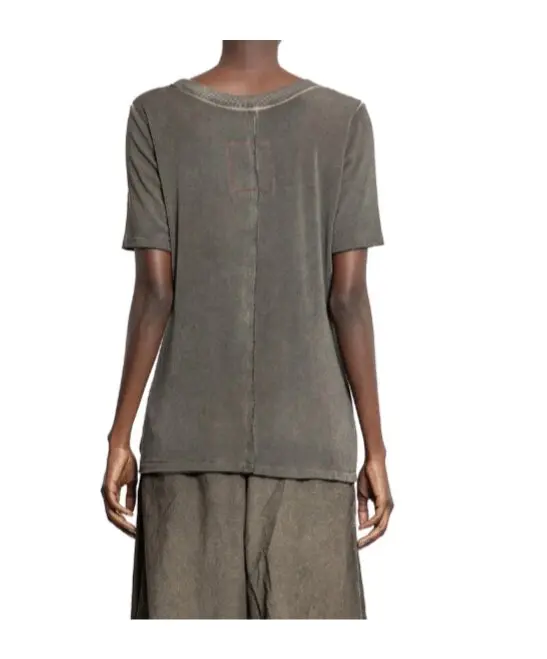 UMA WANG Overdyed Cotton Jersey T-shirt