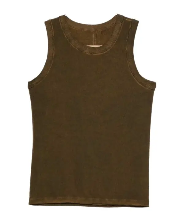 UMA WANG Crew Neck Vest - Green