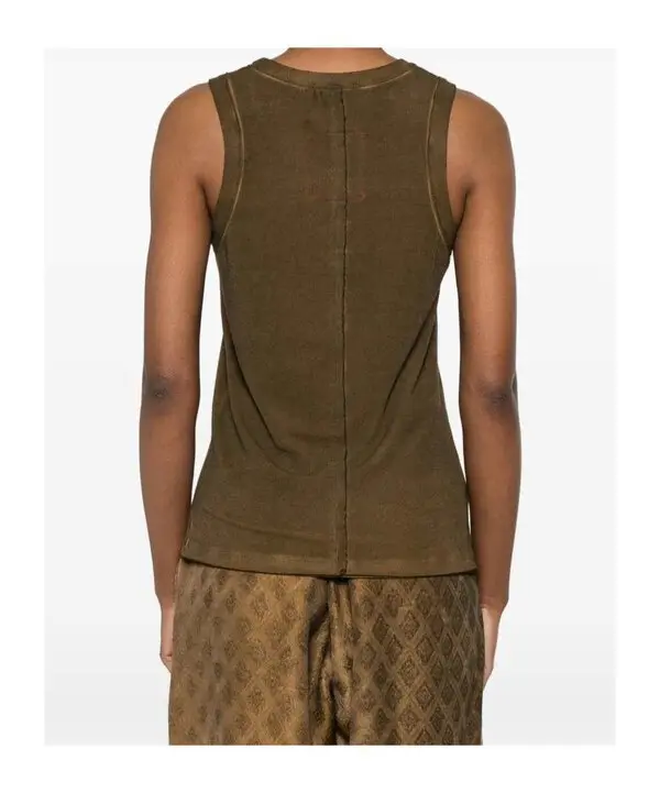 UMA WANG Crew Neck Vest - Green