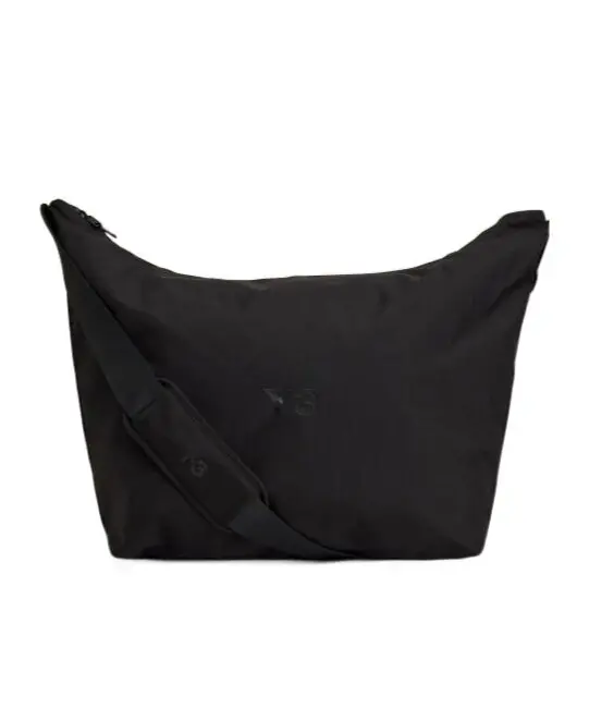 Y3 Logo Detailed Zipped Tote Bag - Black
