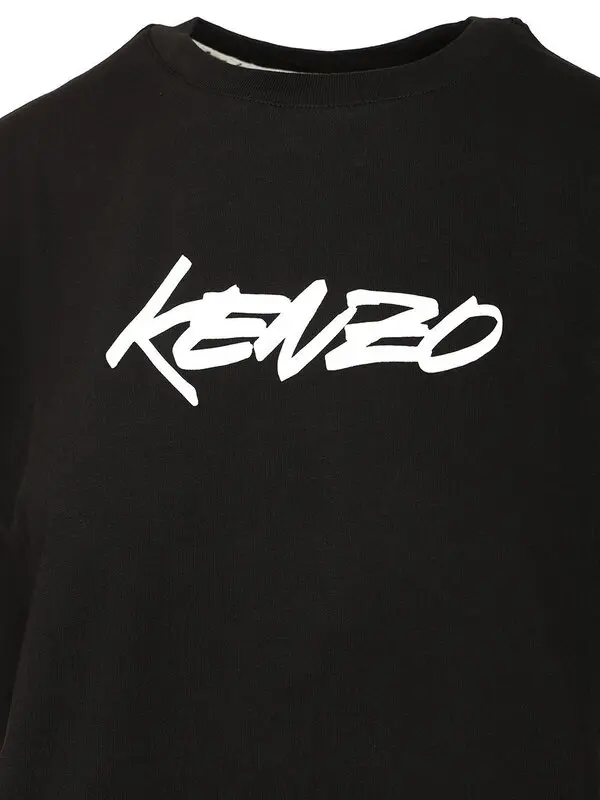 Kenzo Logo Printed Crewneck T-shirt