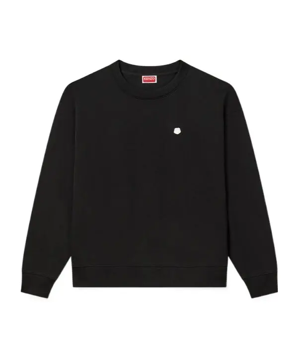 Kenzo Embroidered Cotton Sweatshirt - Black