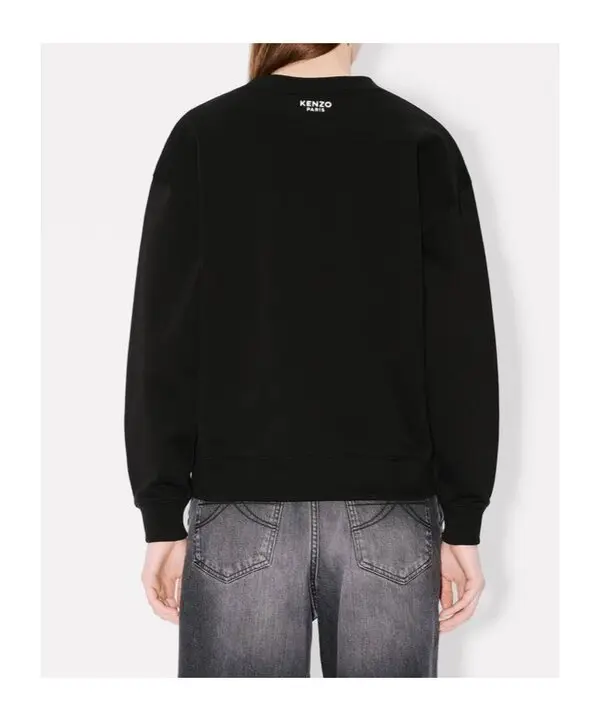 Kenzo Embroidered Cotton Sweatshirt - Black