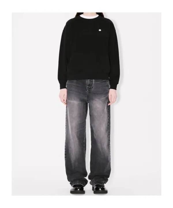 Kenzo Embroidered Cotton Sweatshirt - Black