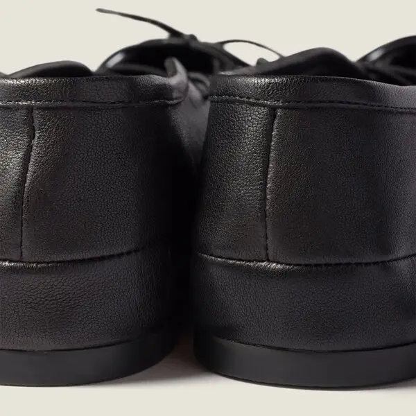 Miu Miu Nappa Leather Ballerinas - Black