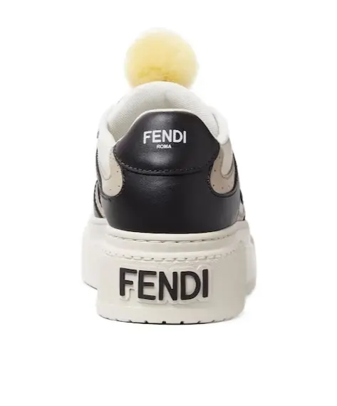 Fendi Match Low-top Platform Sneakers - Black/white