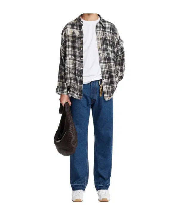 DARKPARK Straight Leg Jeans With Detachable Keychain