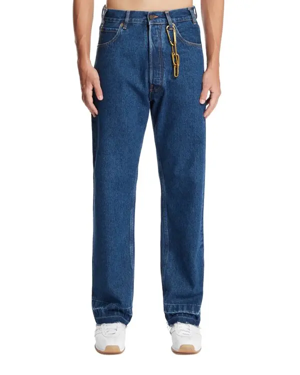 DARKPARK Straight Leg Jeans With Detachable Keychain