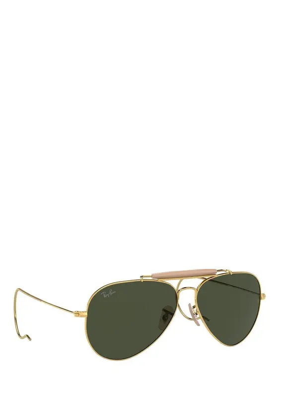 Ray-ban Outdoorsman Aviator Frame Sunglasses - Black