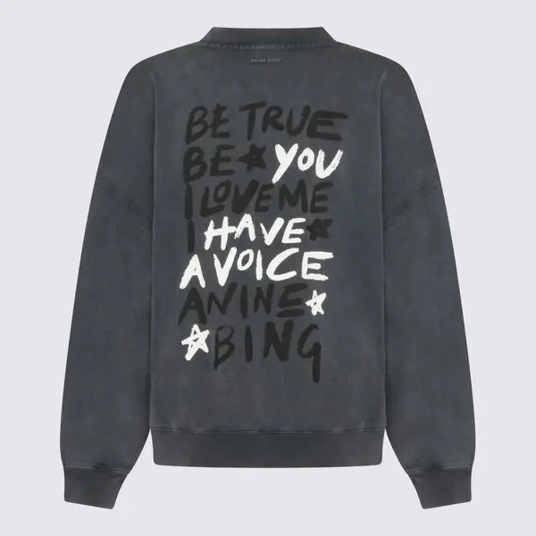 ANINE BING Lettering Print Sweatshirt