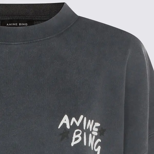 ANINE BING Lettering Print Sweatshirt