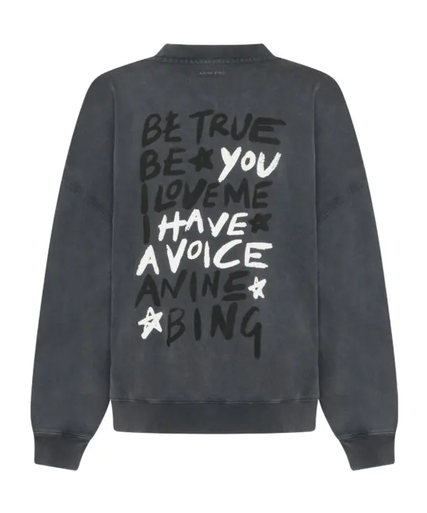 ANINE BING Lettering Print Sweatshirt