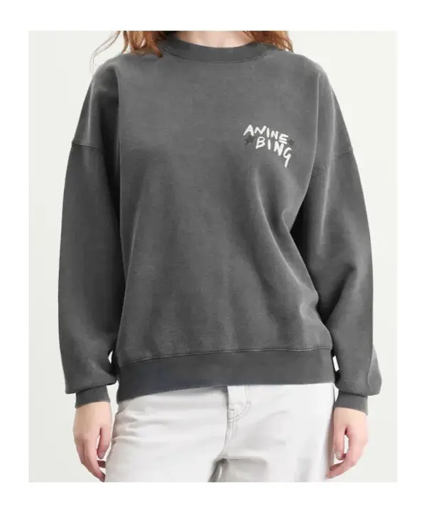ANINE BING Lettering Print Sweatshirt