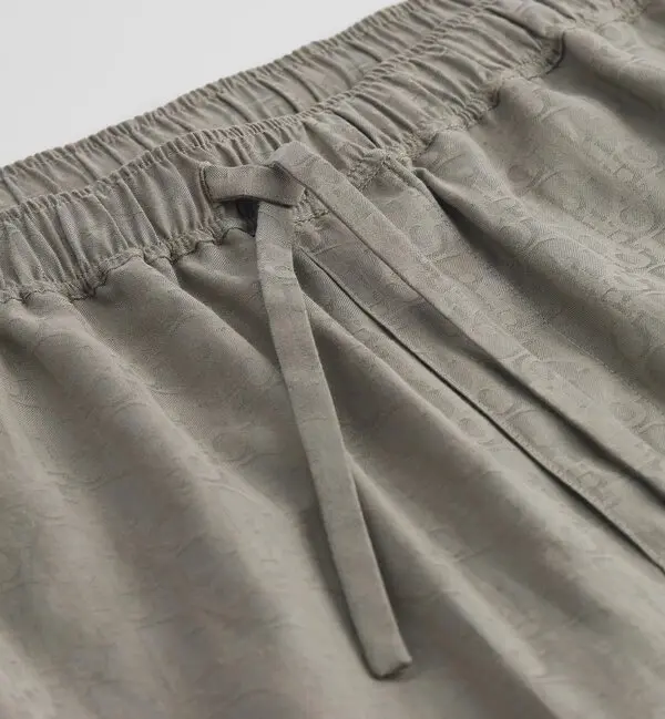 Dior Monogrammed Twill Shorts - Grey