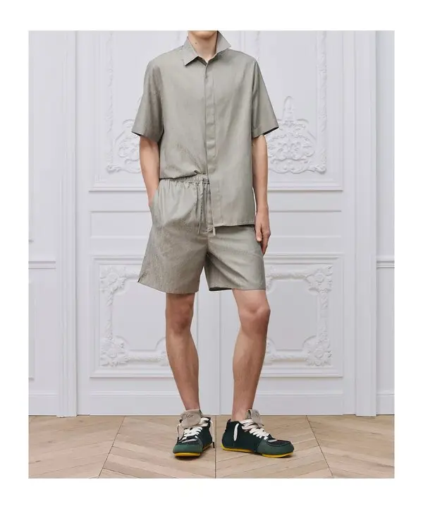 Dior Monogrammed Twill Shorts - Grey