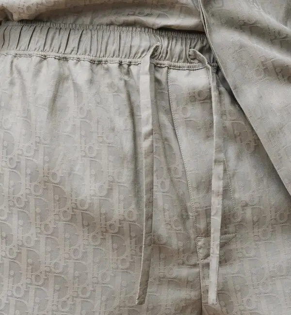 Dior Monogrammed Twill Shorts - Grey