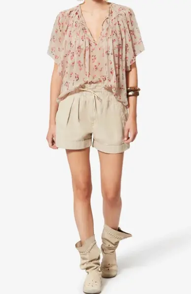 Isabel Marant Étoile Neslya Floral Print Blouse