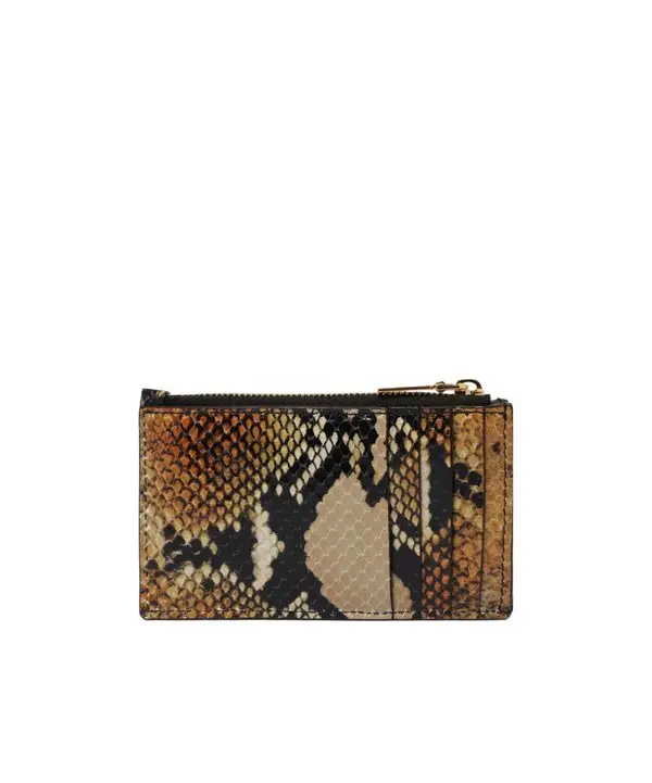 Alexander McQueen Printed Zipped Card Holder