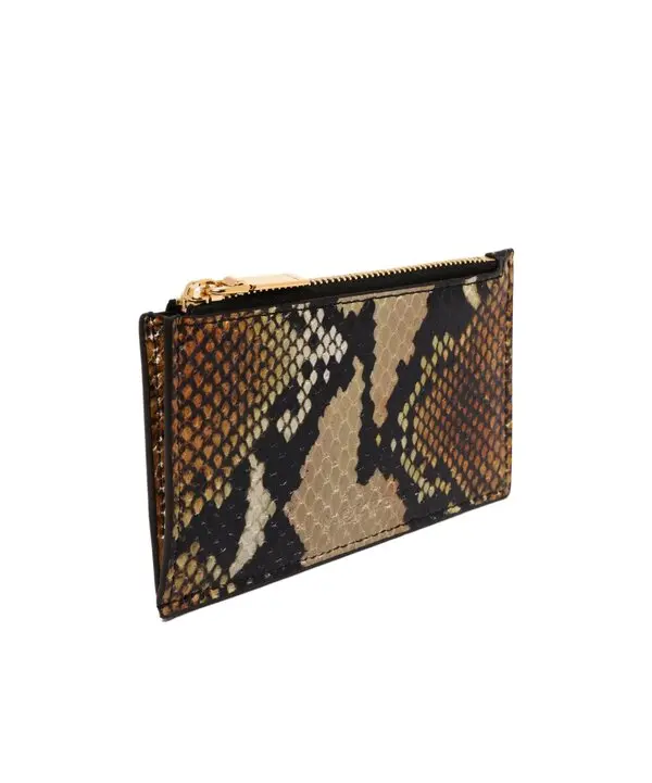 Alexander McQueen Printed Zipped Card Holder