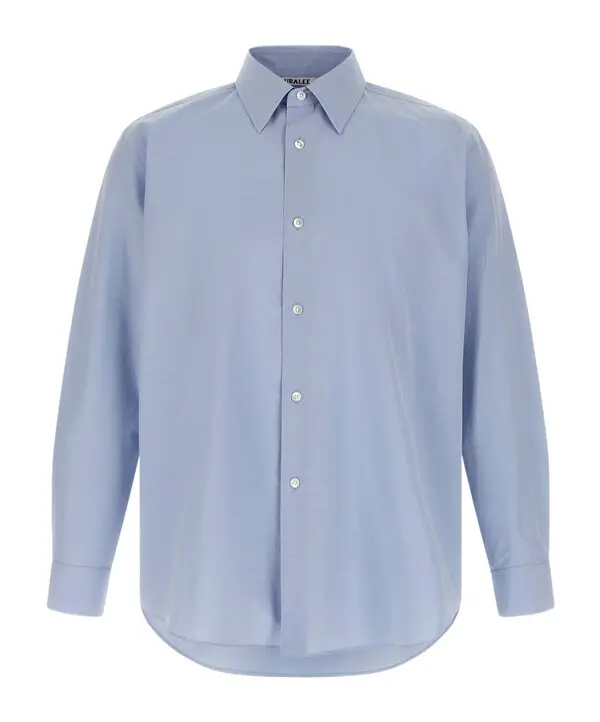 Auralee Long-sleeve Button-up Shirt - Blue