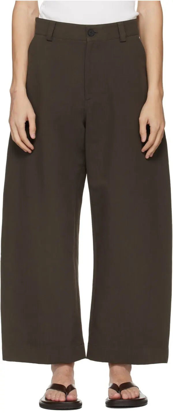 Studio Nicholson Levy Pants - Peat Color