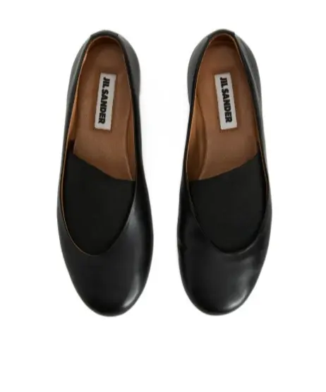 JIL SANDER Elyss Ballerinas - Black
