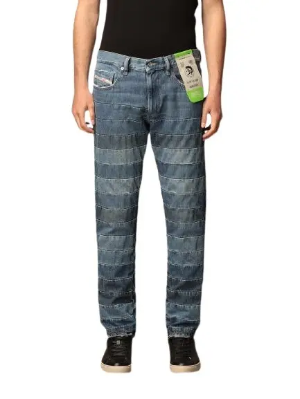 DIESEL® Slim D-strukt Panelled Jeans